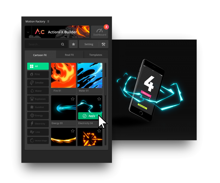 AE插件：Motion Factory_包含5大特效包_For Win&Mac - 捡屁笑的小站