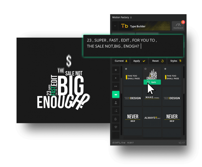AE插件：Motion Factory_包含5大特效包_For Win&Mac - 捡屁笑的小站