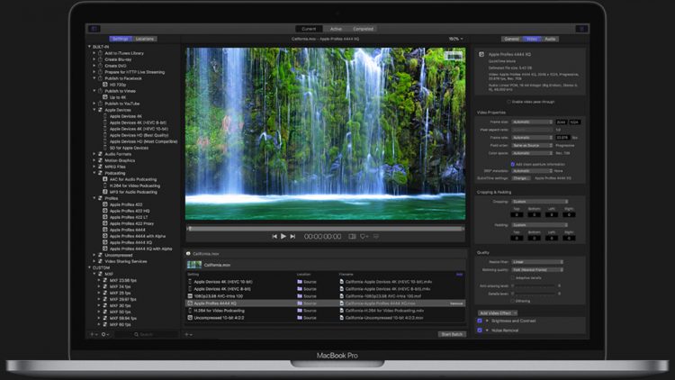 Mac软件：Apple Compressor v4.8 视频压缩编码输出软件 - 捡屁笑的小站