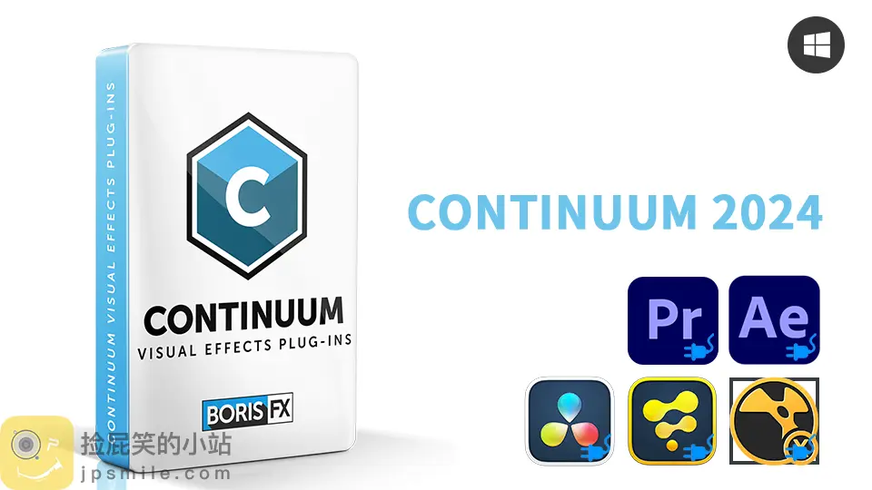 Win版：Boris FX Continuum Complete 2024 v17.0.1_BCC视频特效及转场套装 For AE/PR ...